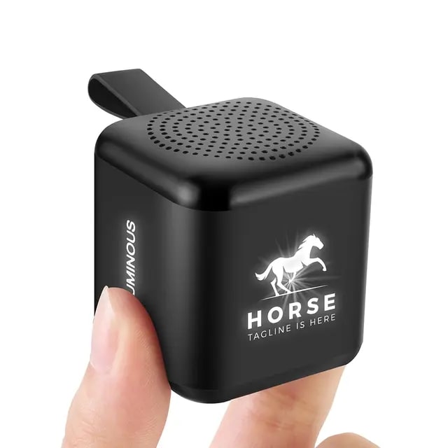 Głośnik bluetooth mini z podświetlanym logo - Drukarnia naklejek ...